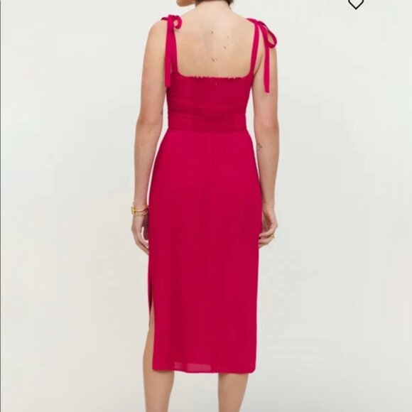 Reformation | Dresses | Reformation Bess Dress Rhubarb | Poshmark